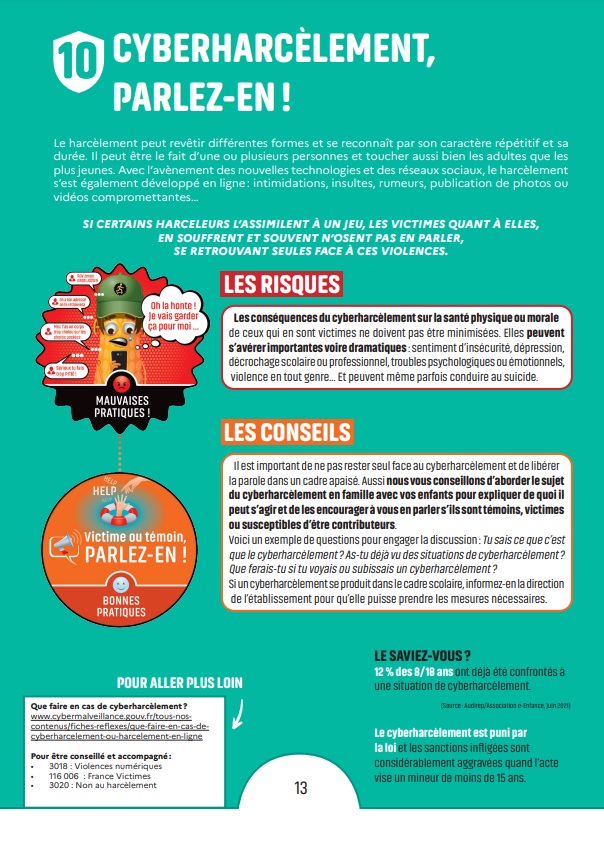 21/10/2022: Cyber Guide Famille - les 10 recommandations à mettre en ...